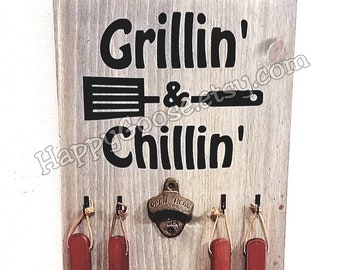 Grillin Chillin Sign | Etsy