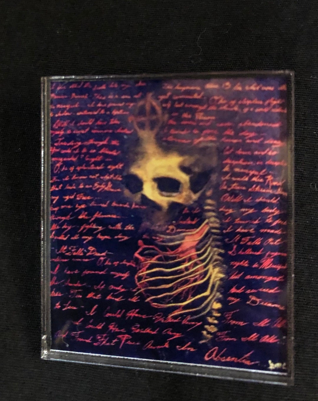 My Pastel Skeleton Art Turned Acrylic Pin Paying Homage to Dave Mckean ...