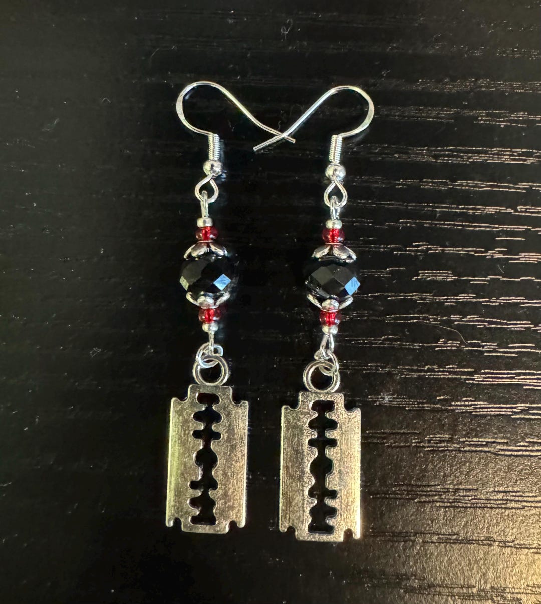 Razor Blade Romance Earrings – Spooky Gothic Halloween Jewelry, Horror ...