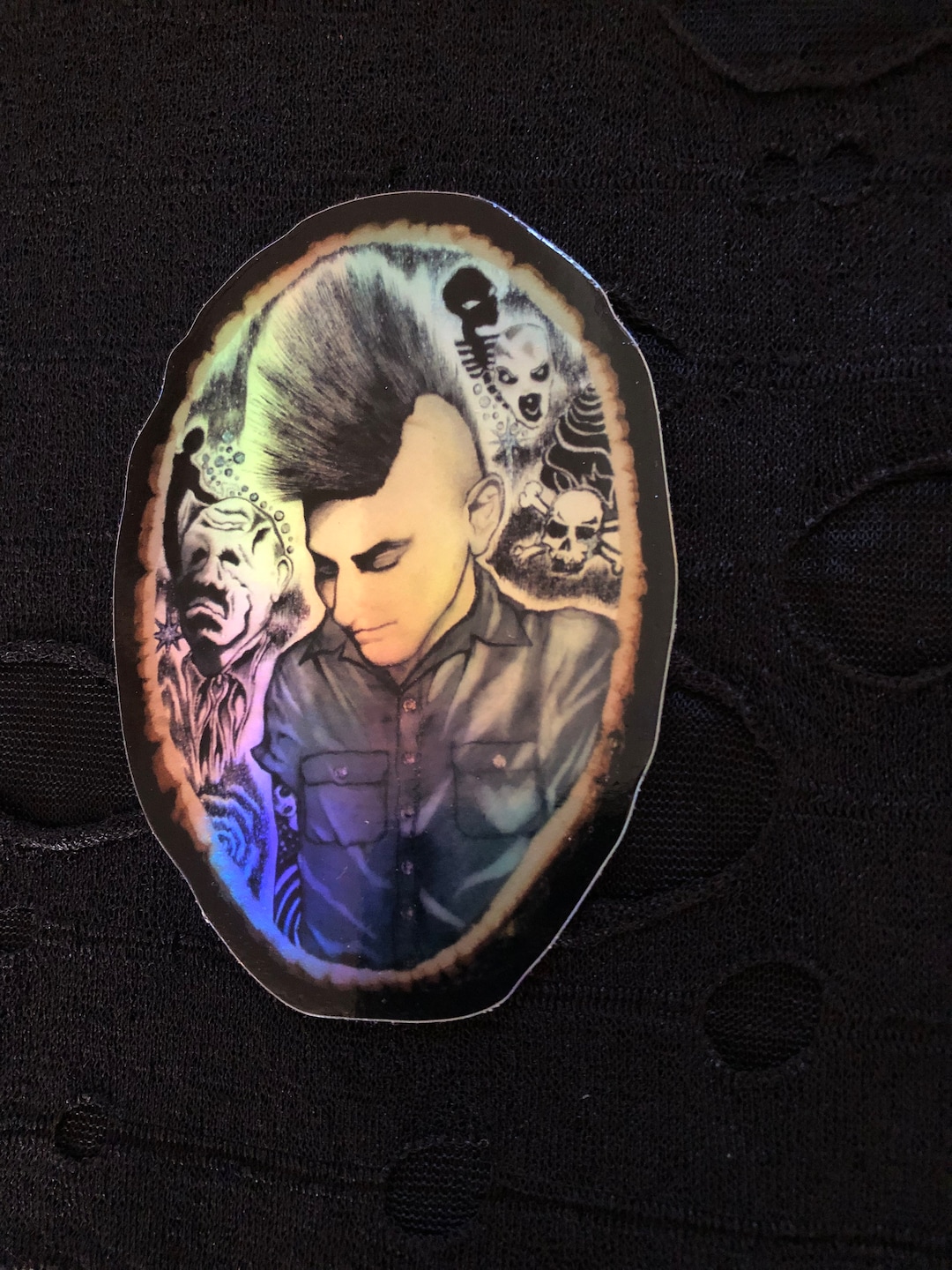 Mark Unseen Hologram Sticker Based off My Painting - Etsy