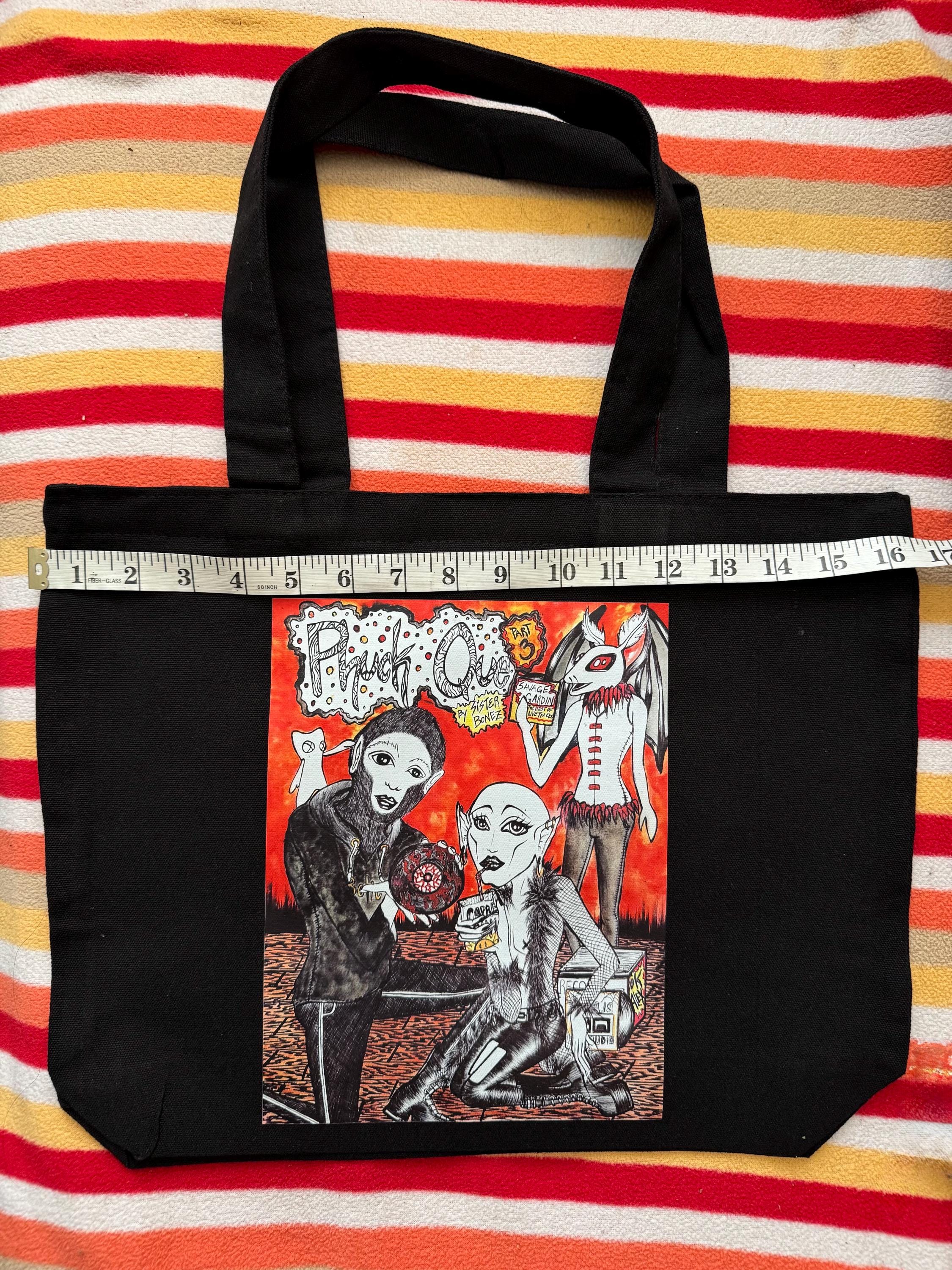 Cryptid Comic Tote Bag – Batboy, Bigfoot & Mothman Spooky Halloween ...
