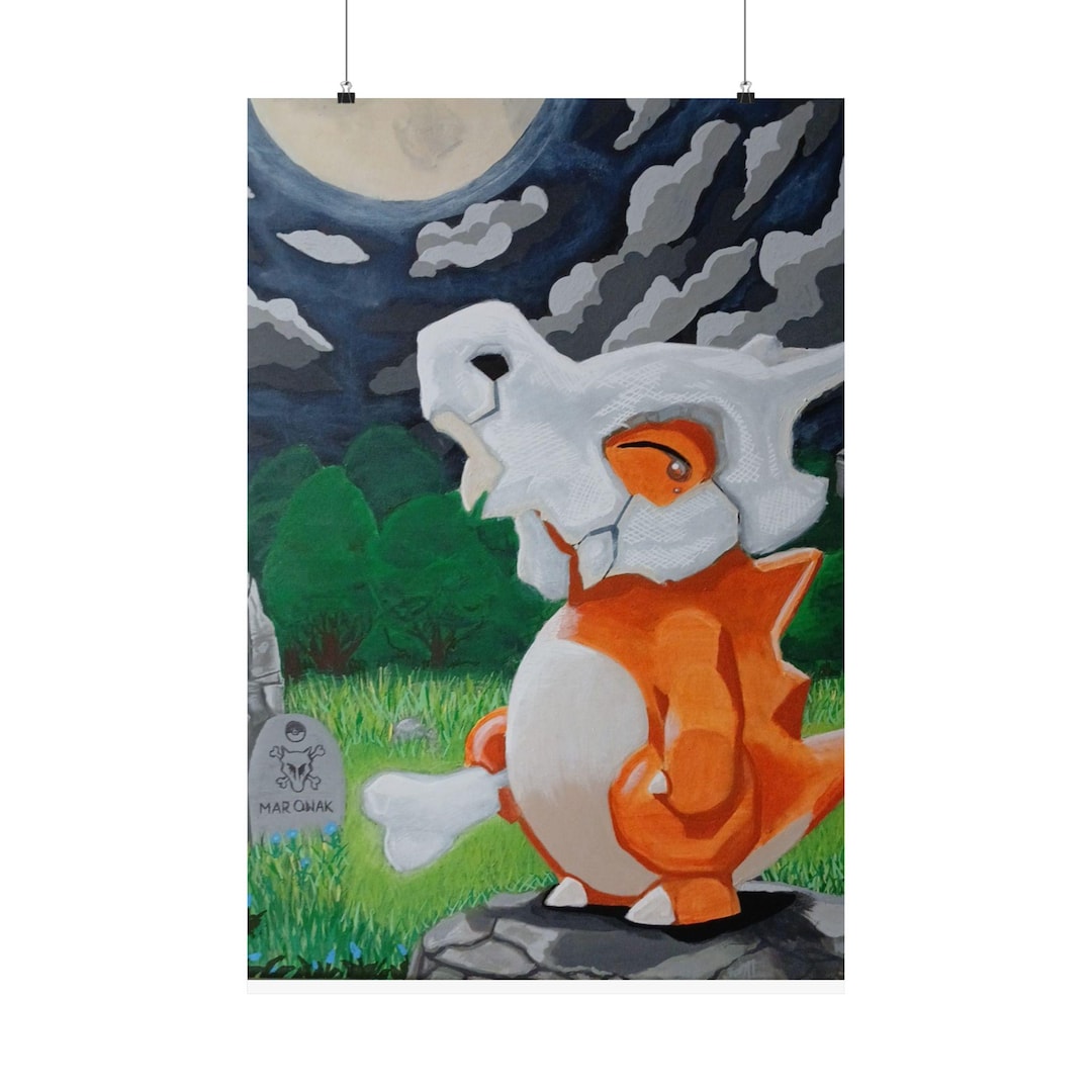 Cubone Pokemon Fan Art Poster - Etsy
