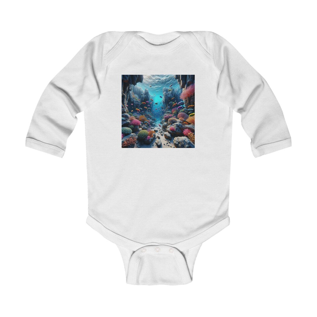 Underwater Adventure Infant Bodysuit, Cute Baby Clothing, Ocean Theme ...