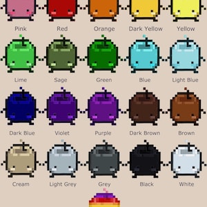 Waterproof Stardew Valley Stickers, Junimo, Pets, Farm Animals, and ...