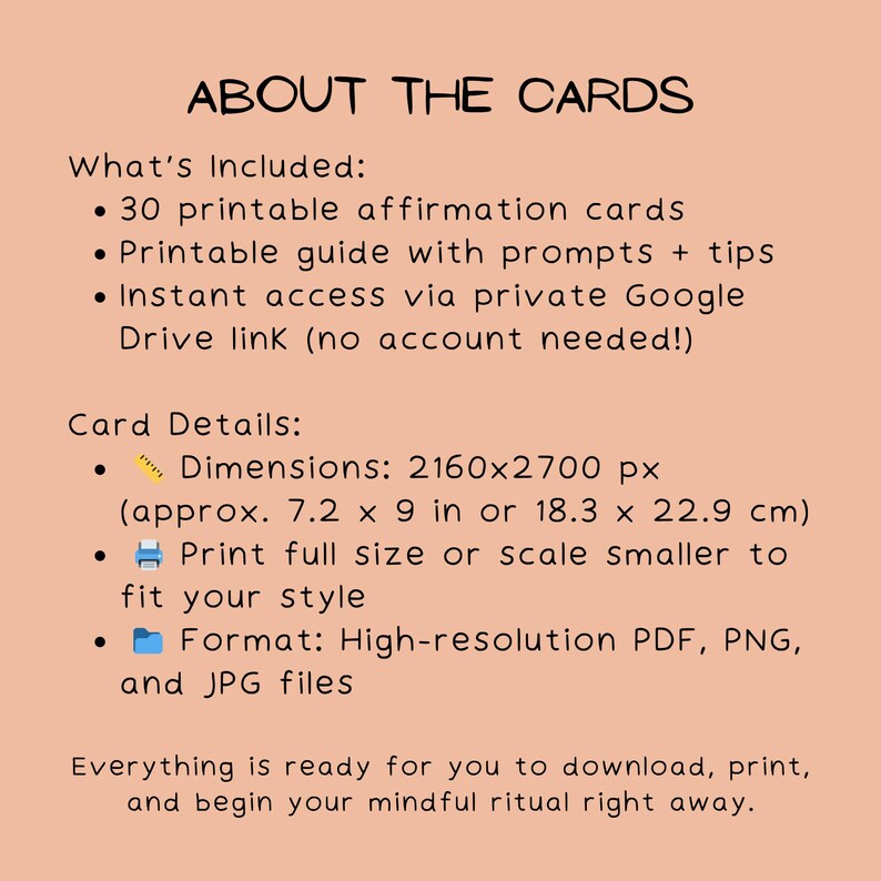 Soul Affirmation Cards, Printable Spiritual Growth & Gratitude Deck ...