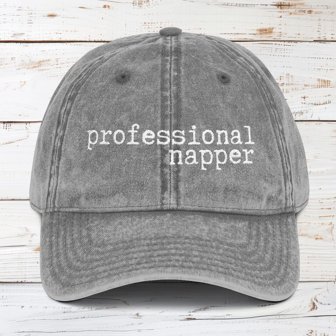 Vintage Cap - Professional Napper Hat, Casual Wear, Gift for Sleep ...