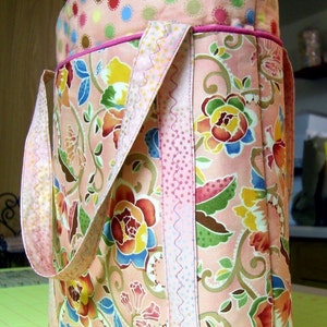 Spring Day Tote Bag and Fabric Flower Brooch PDF Sewing Pattern - Etsy