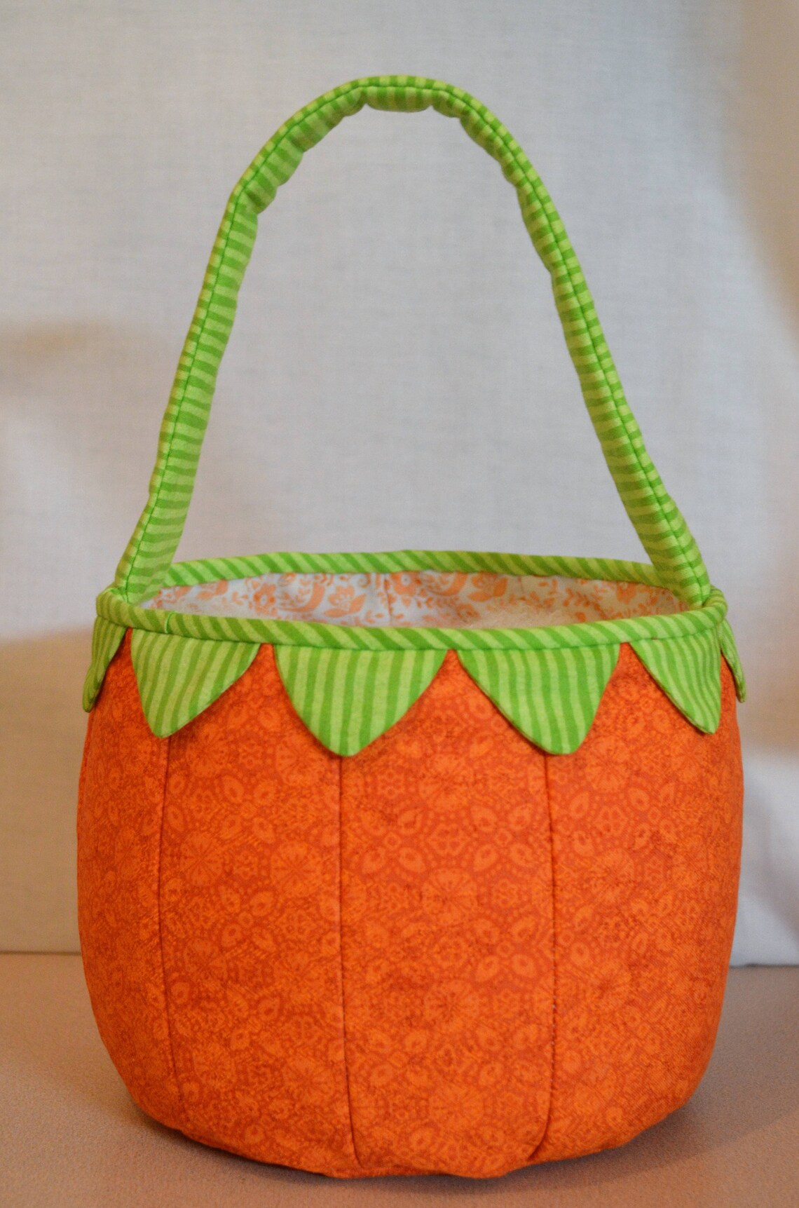 Fabric Basket PDF Sewing Pattern Tutorial ... Pumpkin Basket - Etsy