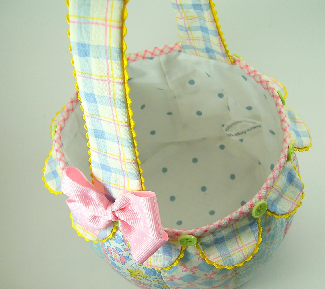 Fabric Basket PDF Sewing Pattern Tutorial ... Pumpkin Basket - Etsy