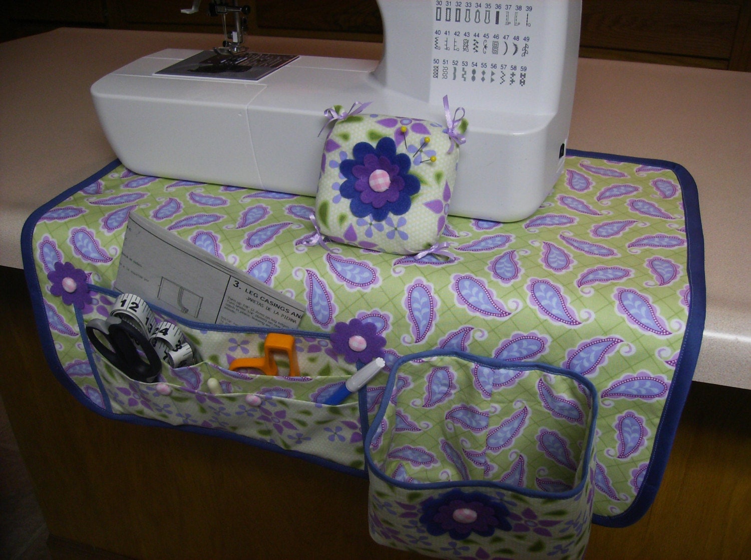 Sewing Mat Organizer Thread Catcher and Pin Cushion Tutorial - Etsy