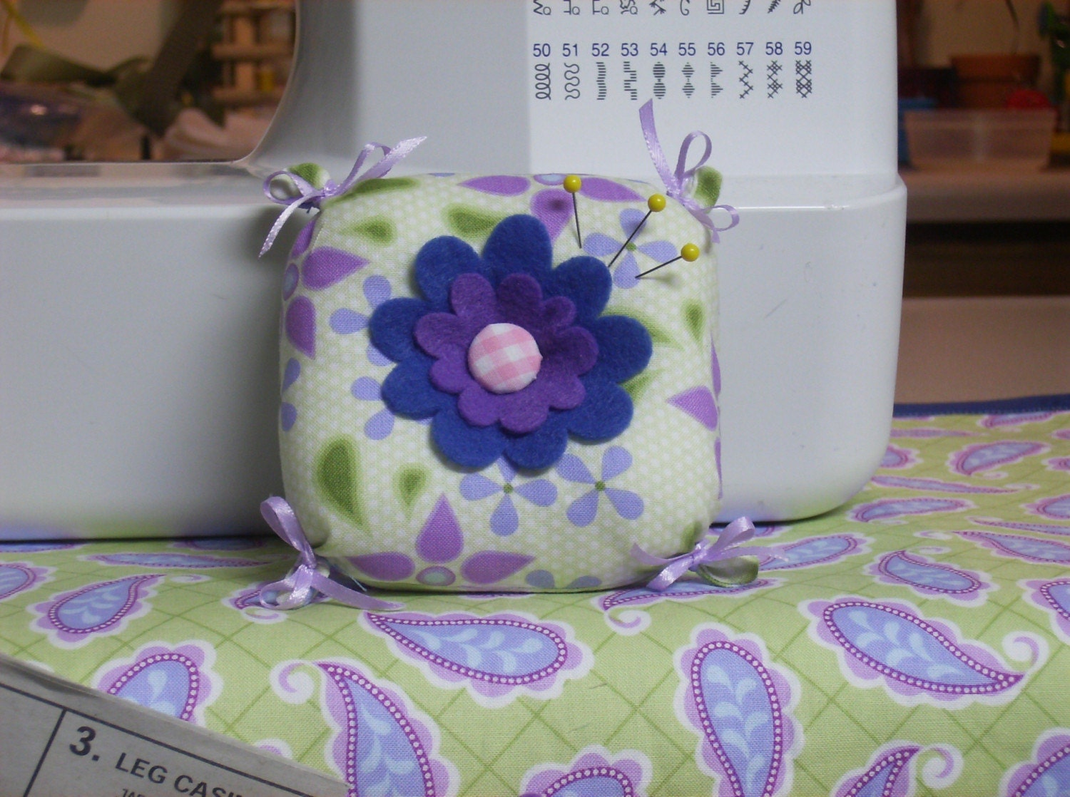 Sewing Mat Organizer Thread Catcher and Pin Cushion Tutorial - Etsy