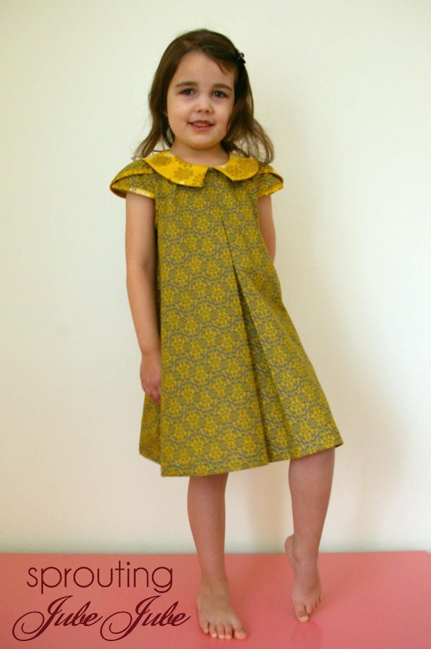 Girls A-line Dress, Top, Shorts & Capri Pants PDF Sewing Pattern ...