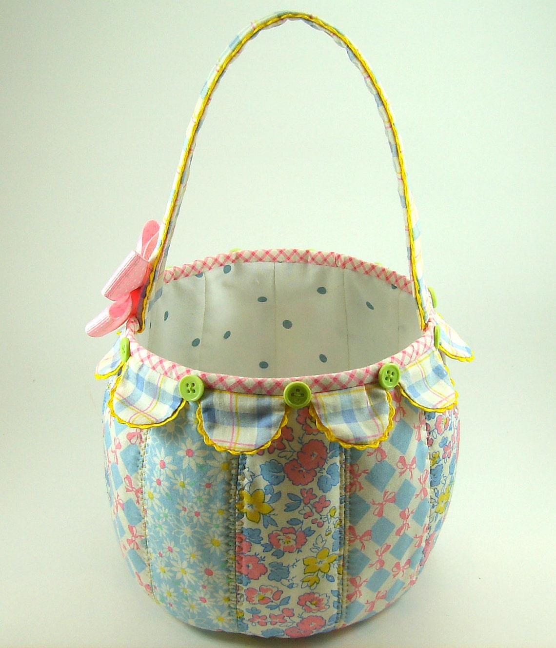 Fabric Basket PDF Sewing Pattern Tutorial ... Pumpkin Basket - Etsy