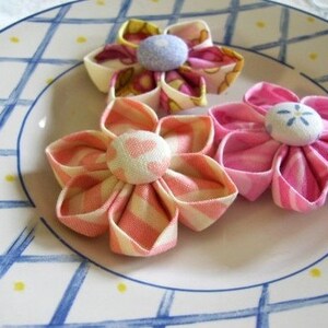Mixed Fabric Flower Bundle 4 PDF Tutorial ... Includes 3 Tutorials - Etsy
