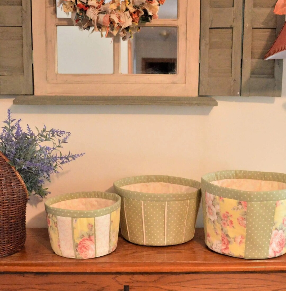 Fabric Bucket Set PDF Sewing Pattern - Etsy