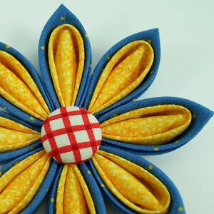 Mixed Fabric Flower Bundle 7 PDF Tutorial ... Includes 3 Kanzashi ...