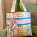Jelly Roll Tote Bag Sewing Pattern With Fabric Flower Brooch PDF ...