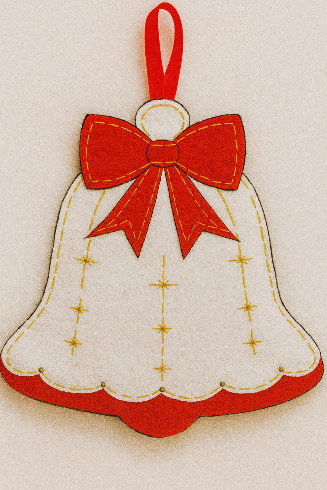 Felt Christmas Bell Ornament PDF Pattern - Etsy