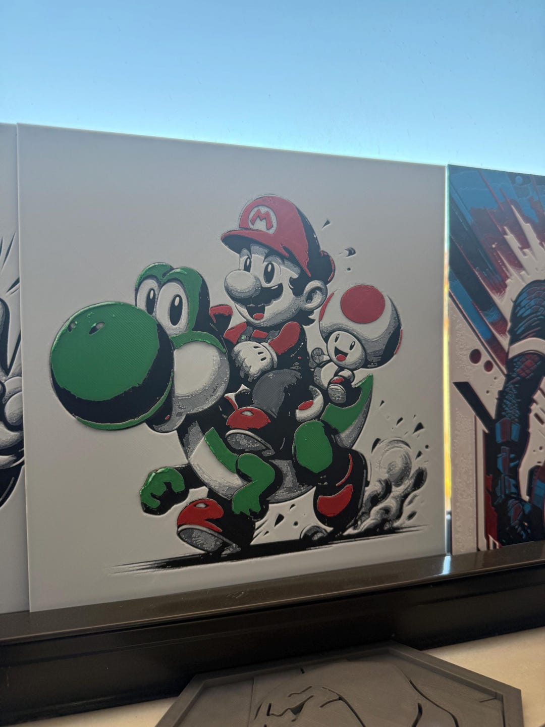 3d Printed Hue Forge Mario Yoshi And Toad Etsy