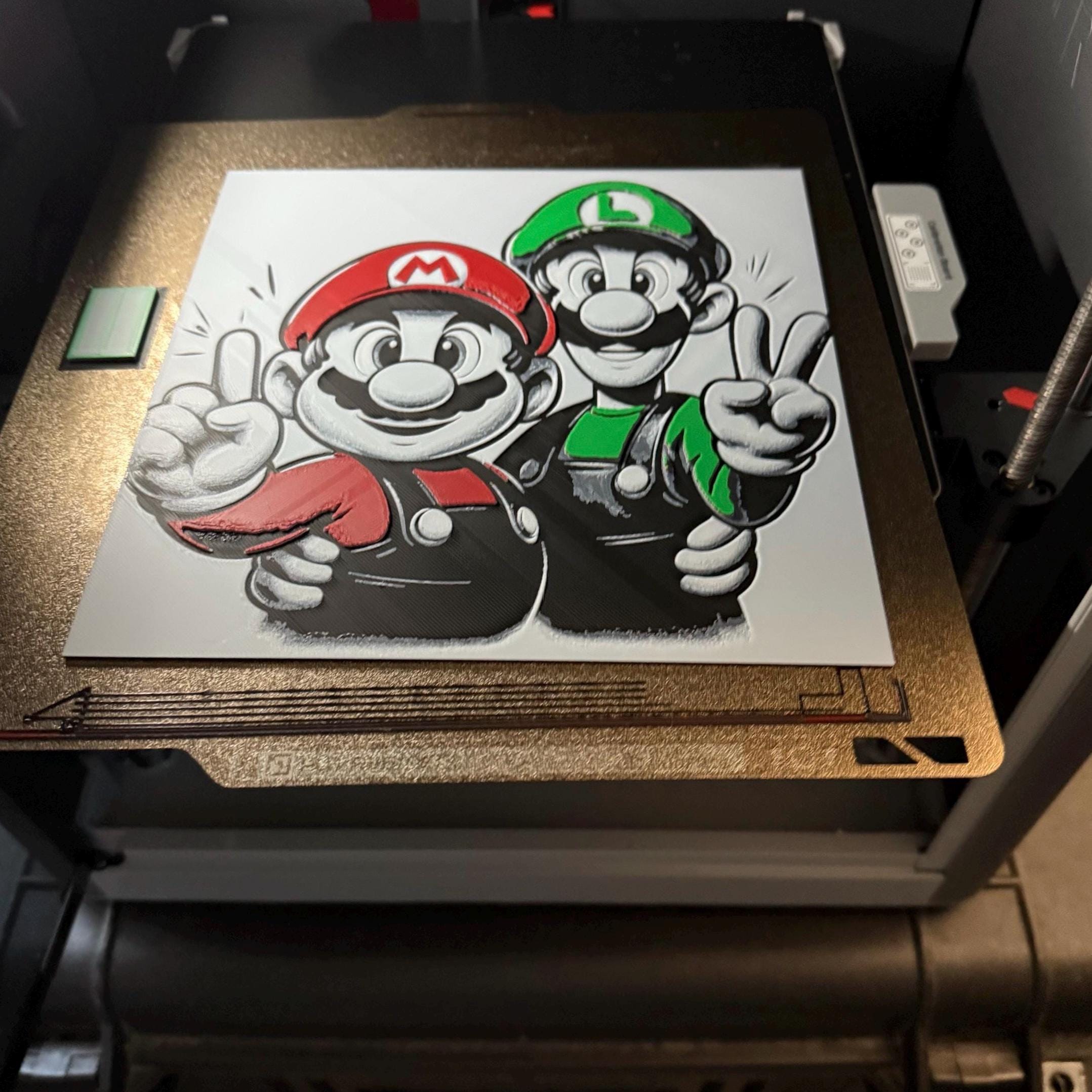 3D Printed Hue Forge Mario and Luigi - Etsy