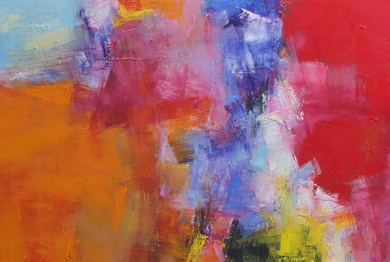 March 2020 1 Original Abstract Oil Painting 72.7 cm x | Etsy