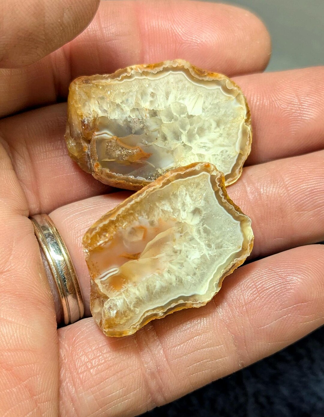 Lake Superior Agate Cut and Face Polished, Both Halves. - Etsy