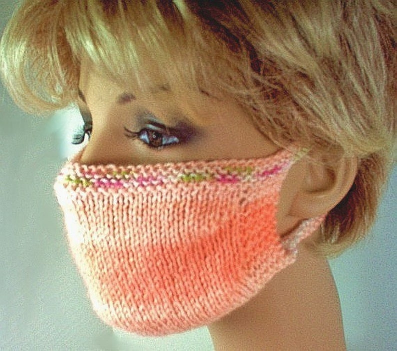 Knitting Pattern Surgical Style Mask Pattern PDF Mouth Cover | Etsy