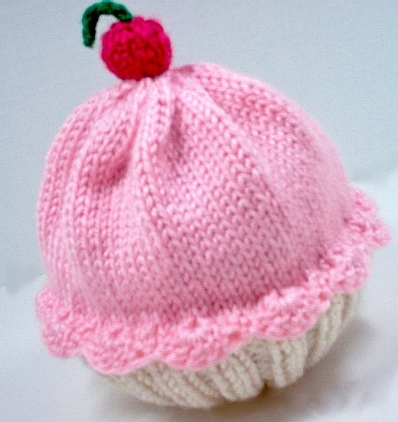 Cupcake Hat With Cherry on Top Vanilla Cream Cake Cotton Candy Frosting ...