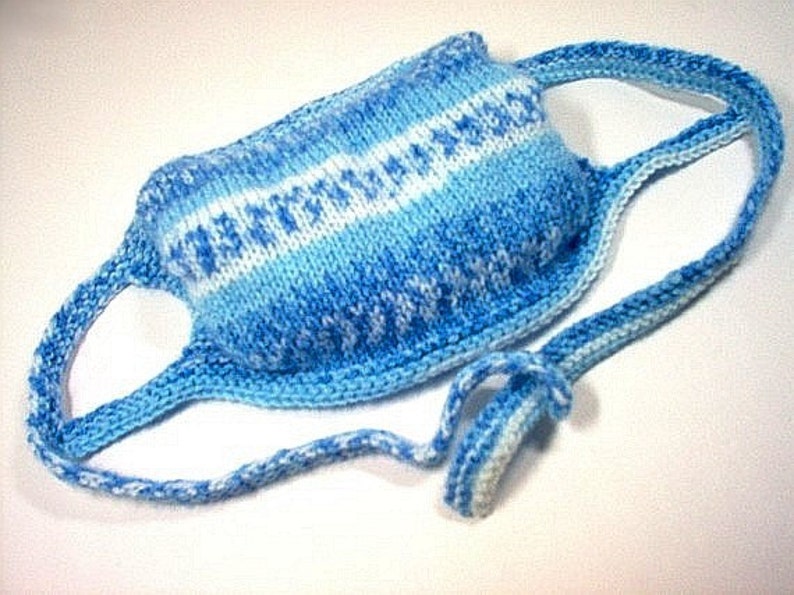 Knitting Pattern Surgical Style Mask Pattern PDF Mouth Cover | Etsy