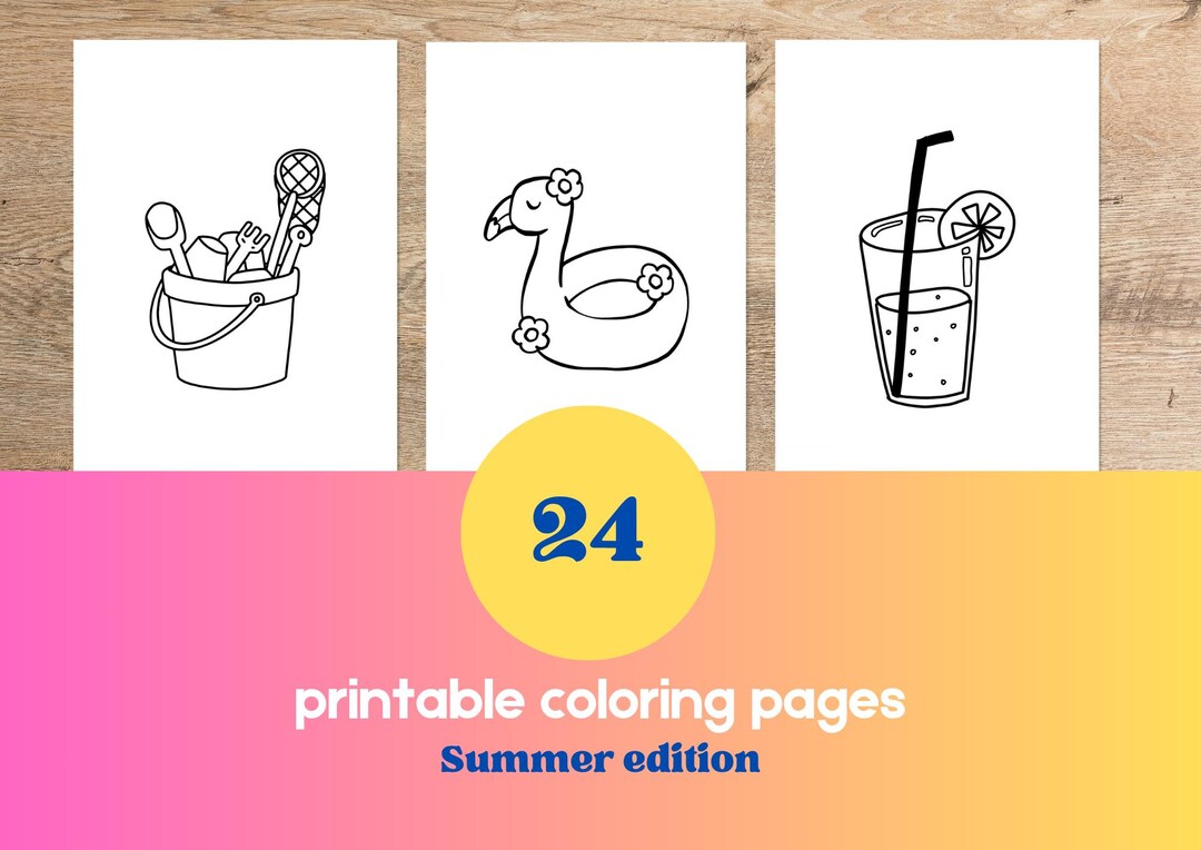 Printable Summer Coloring Pages for Kids | Fun Beach and Vacation ...