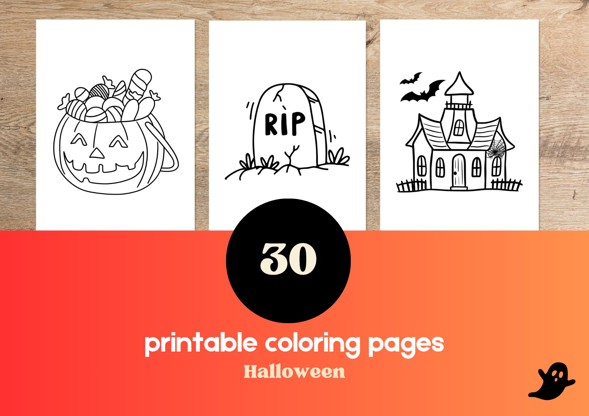 30 Printable Halloween Coloring Pages for Kids, Toddlers, and ...