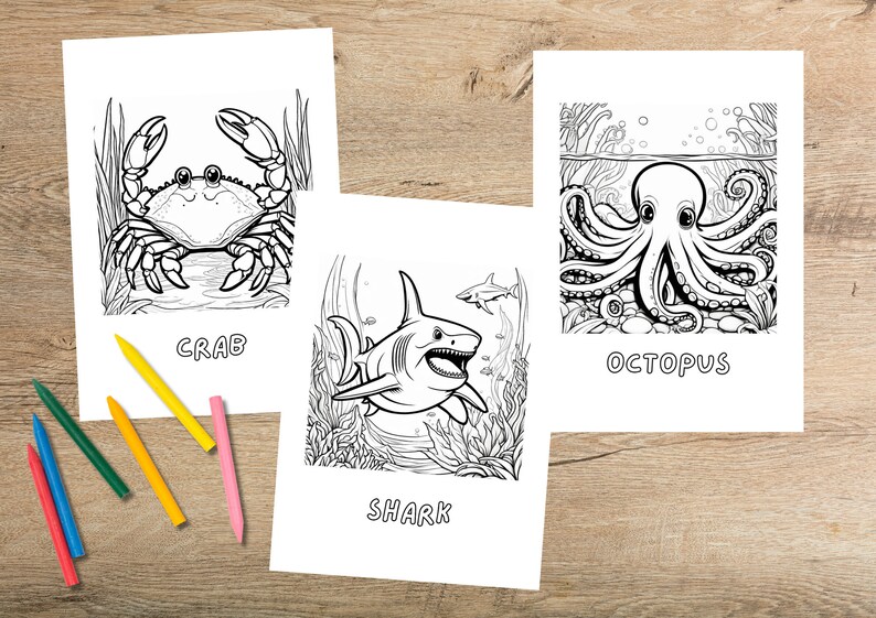 30 Printable Sea Animal Coloring Pages for Kids, Toddlers, and ...