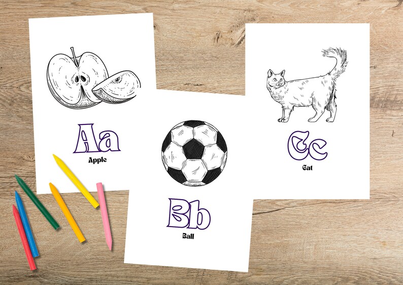 Printable Alphabet Coloring Pages – ABC Learning Sheets for Kids ...