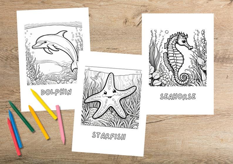 30 Printable Sea Animal Coloring Pages for Kids, Toddlers, and ...