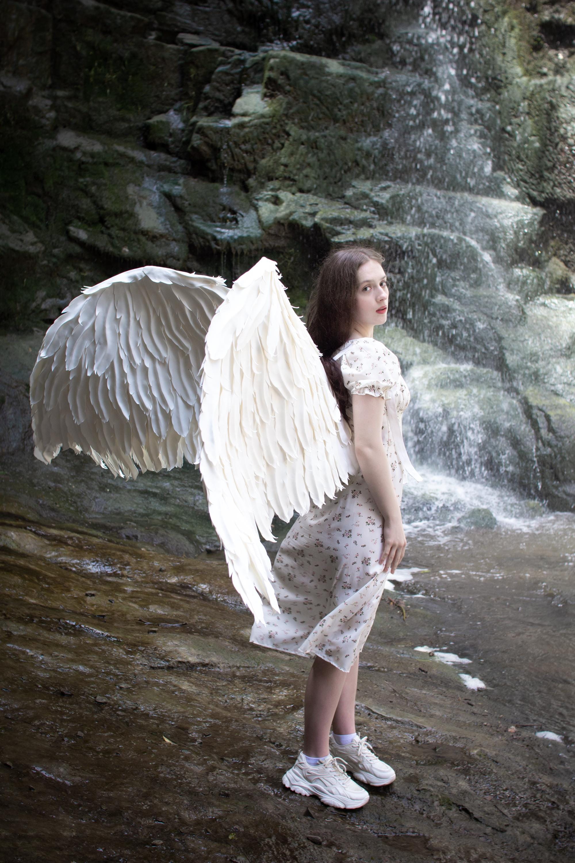 Wings, Angel Wings, White Wings, Wings to Wear, Wings Costume - Etsy