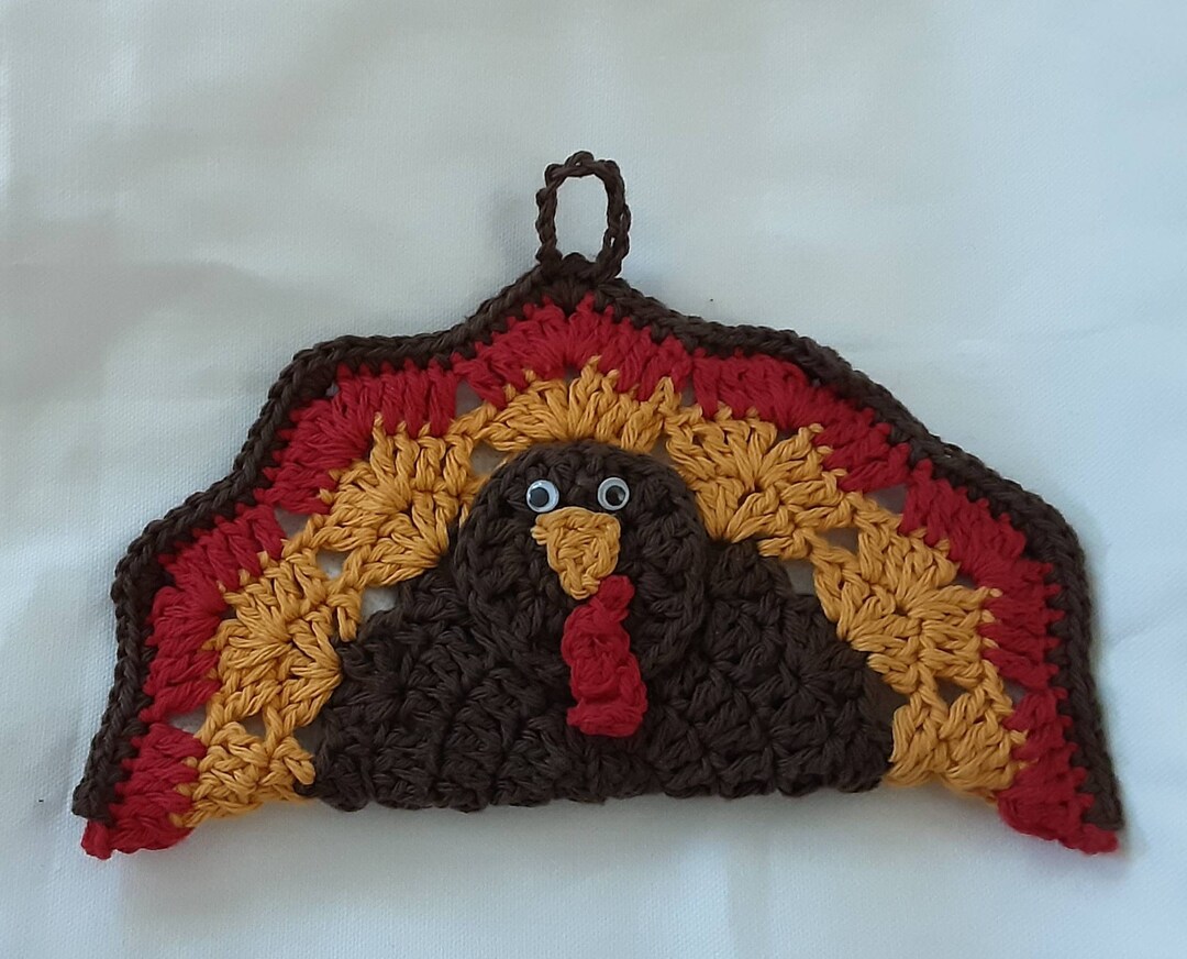 Crocheted Thanksgiving Turkey Potholders - Etsy