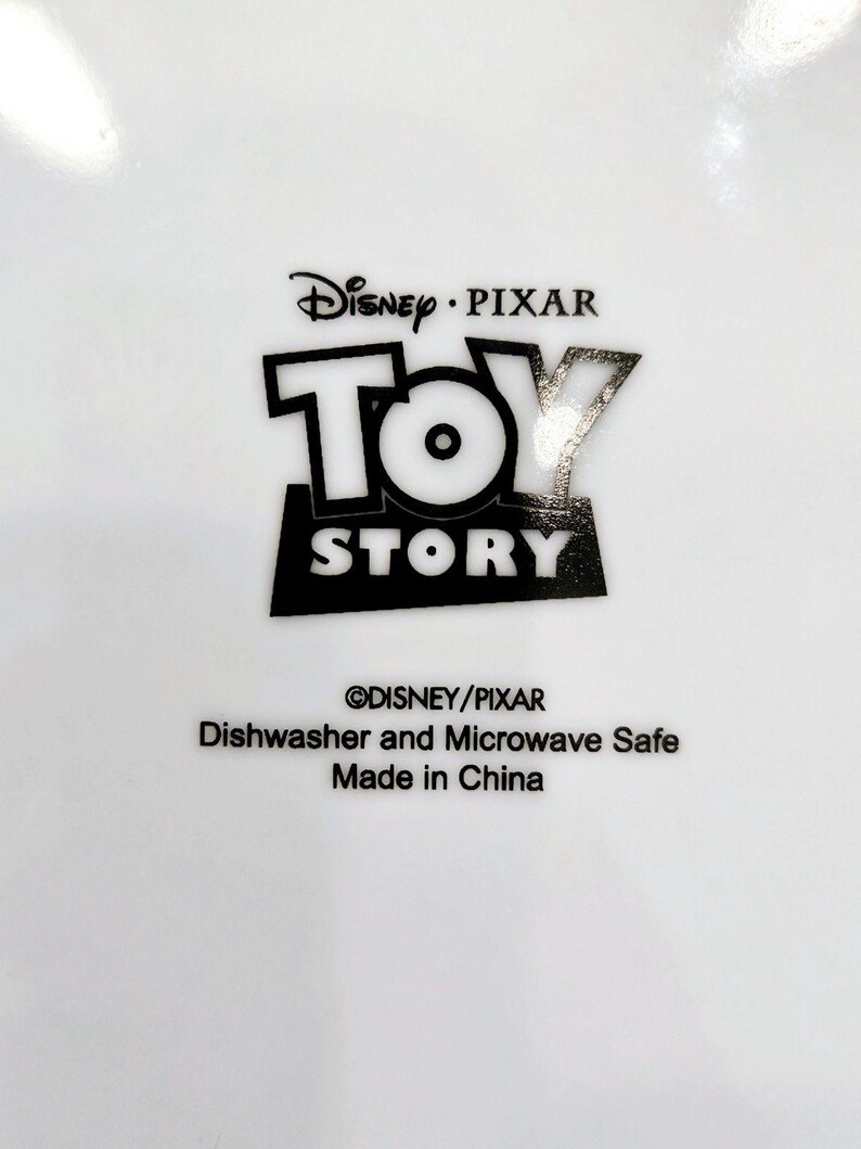 Toy Story Plate 10.5 Inch Disney Pixar Sketch Style Dinnerware Woody ...