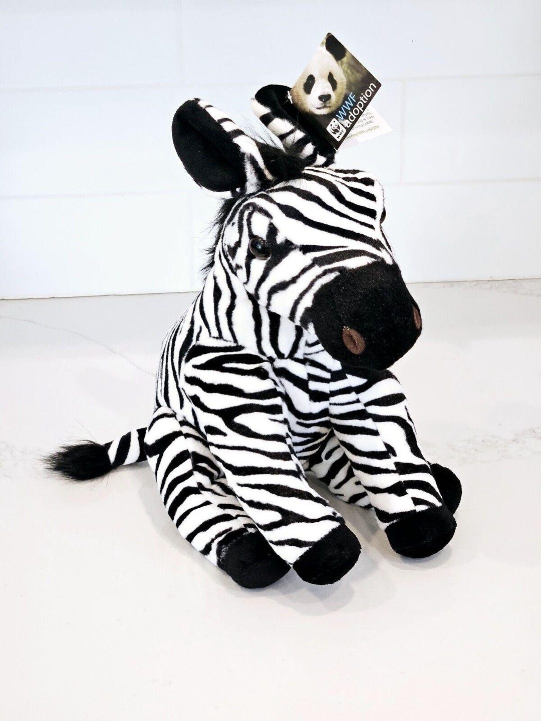 WWF Zebra Plush Toy With Tags - Symbolic Adoption - Support Wildlife ...