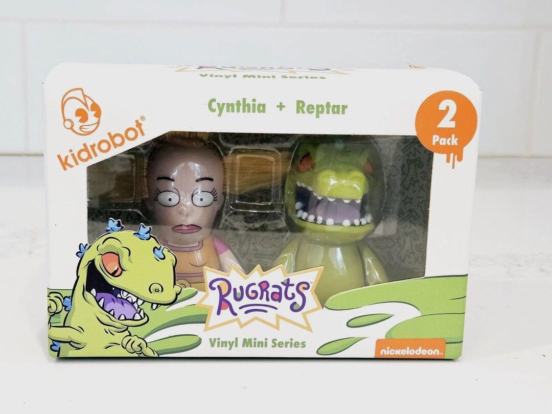 NEW 3" Rugrats Cynthia & Reptar 2 Pack Nickelodeon Vinyl Figures ...