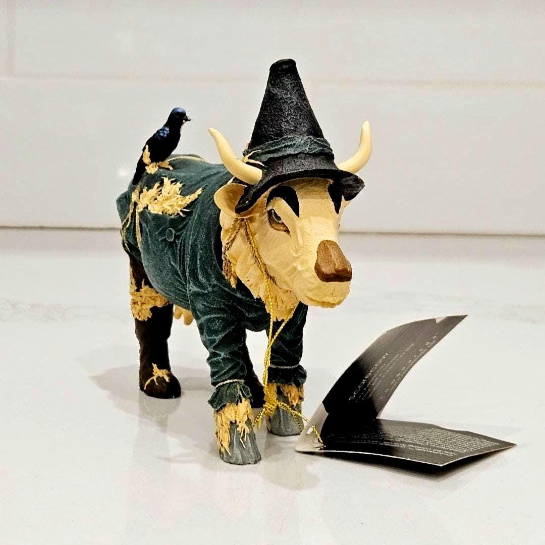 Cow Parade Scarecow 7243 Figurine Wizard of Oz Collection 2002 Rare ...