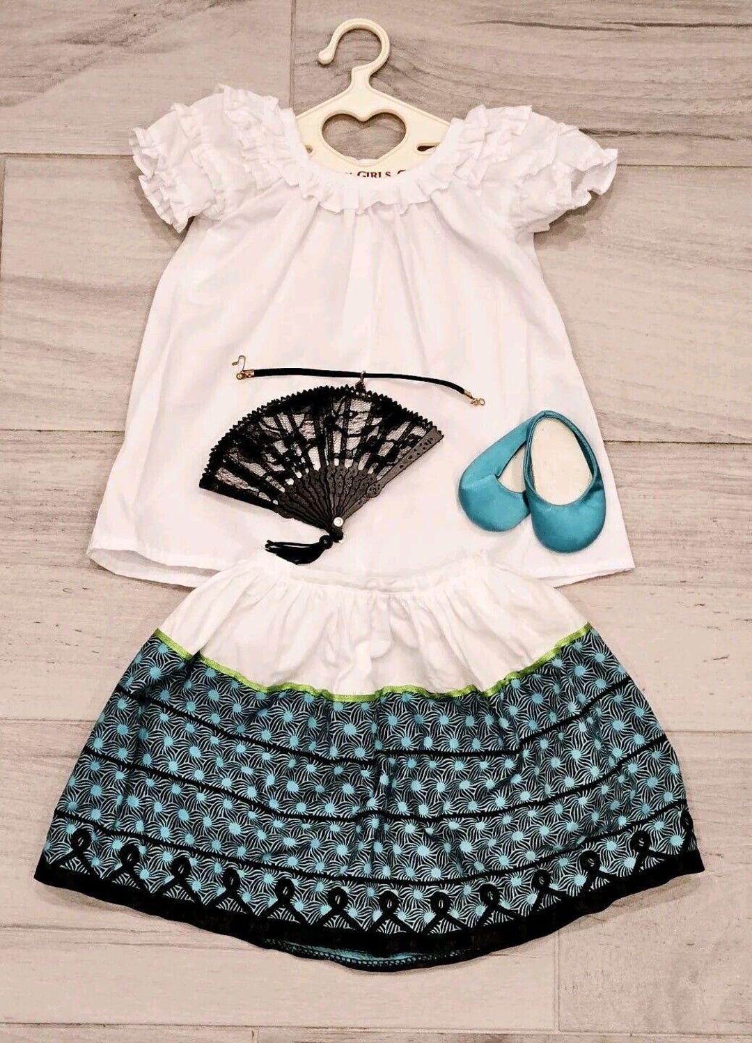 American Girl Josefina Feast Day Finery Birthday Outfit Camisa Skirt ...