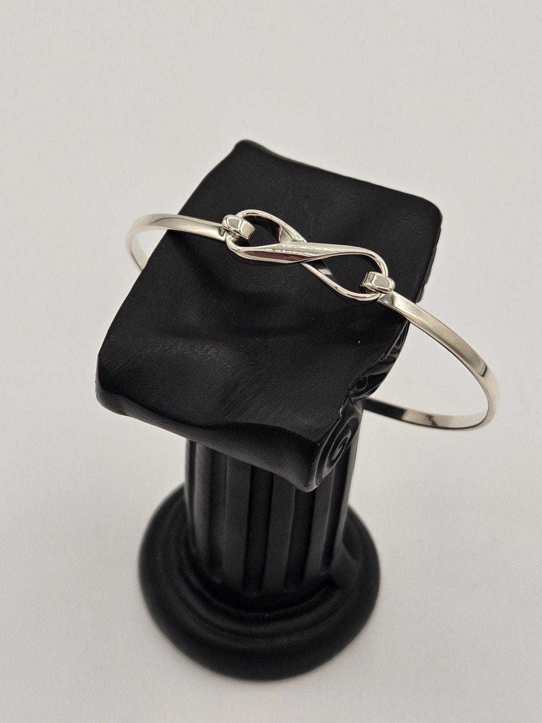 925 Silver Infinity Symbol Bangle Bracelet Mexico Polished Hoop 9.7g - Etsy