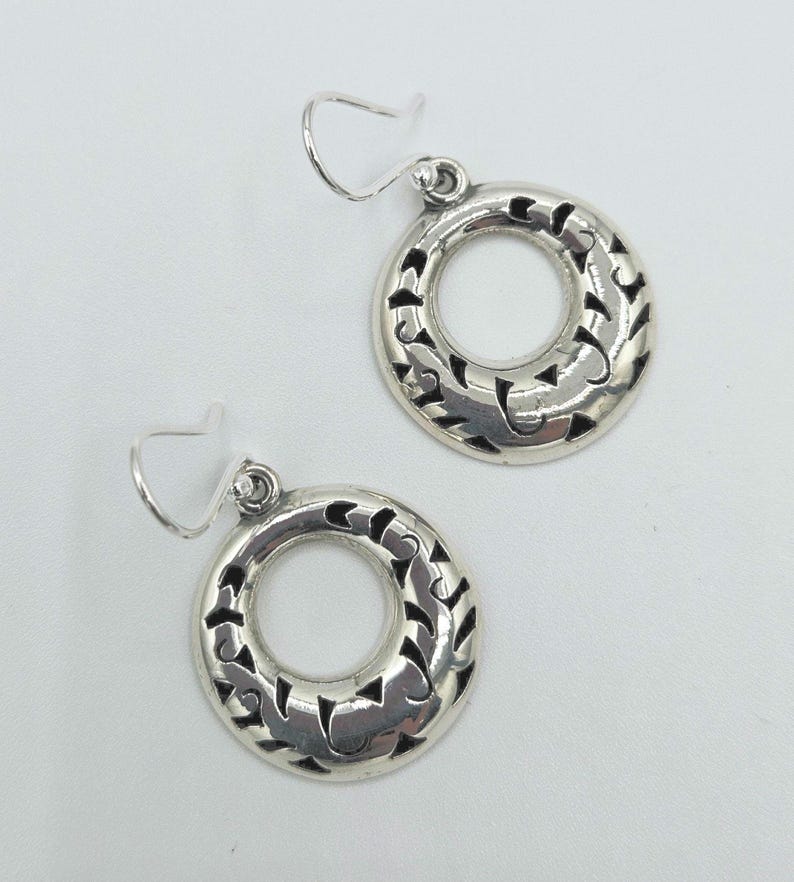 Aretes de aro de plata Taxco, plata esterlina mexicana, aretes bohemios ...