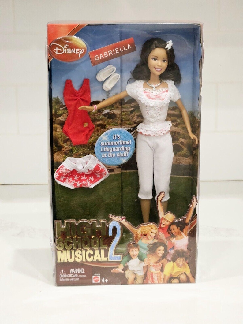 2007 Mattel Disney's High School Musical 2 Gabriella Doll Lifeguard New ...