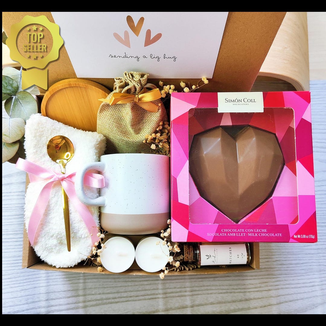 Hug in a Box, Self Care Package With Premium Artisanal Chocolate ...