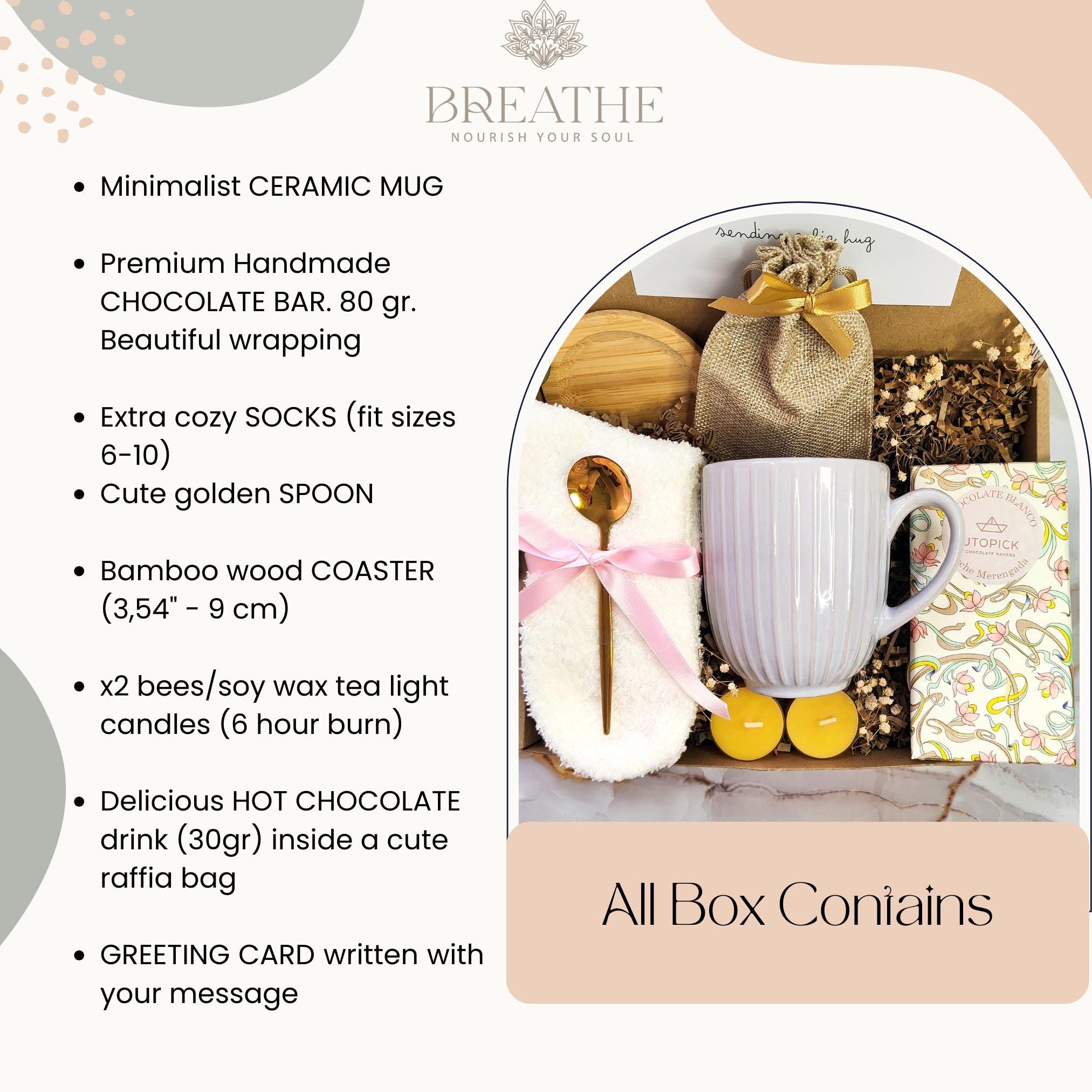 Pamper Gift Box With Artisanal Spanish Chocolate for Her, Stress Relief ...
