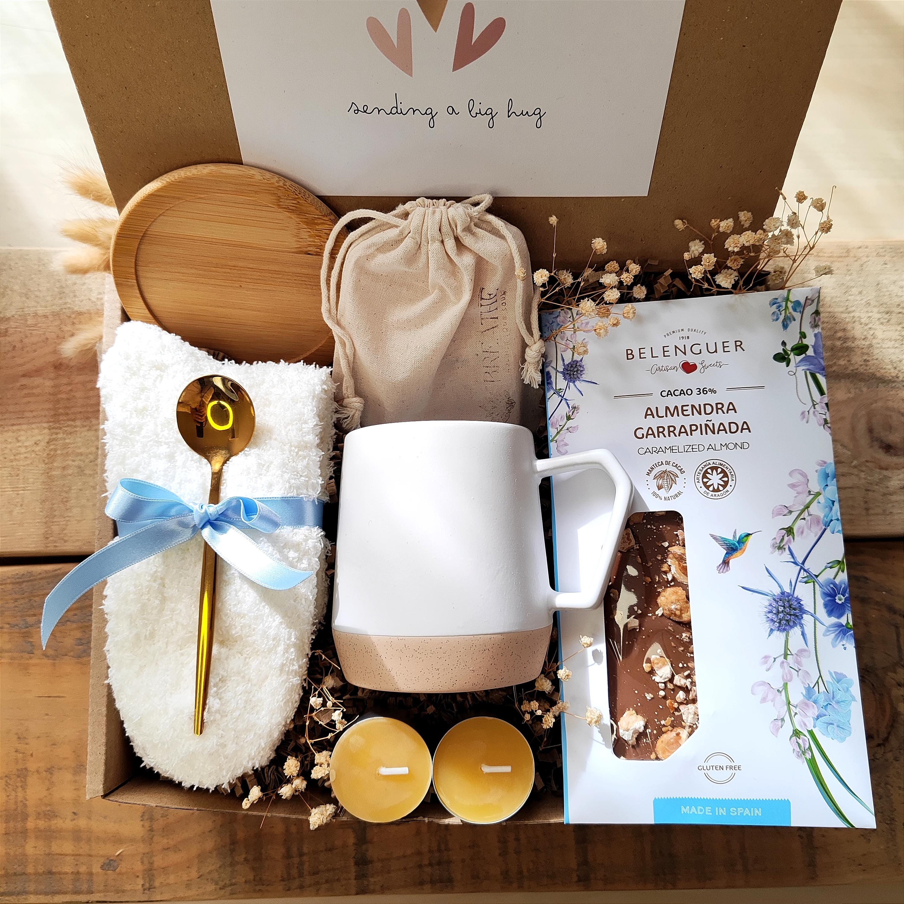 Pamper Gift Box With Artisanal Spanish Chocolate for Her, Stress Relief ...