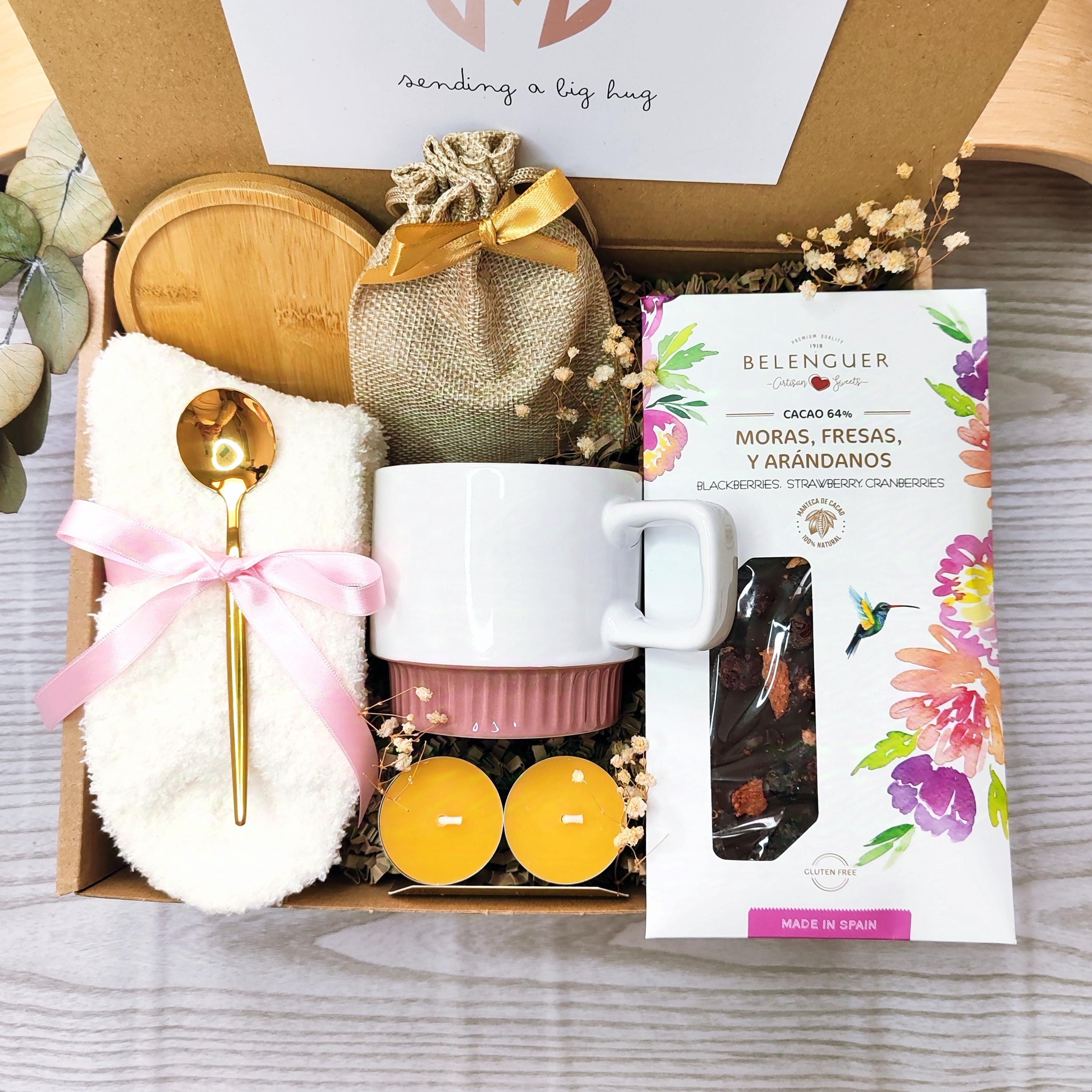 Pamper Gift Box With Artisanal Spanish Chocolate for Her, Stress Relief ...