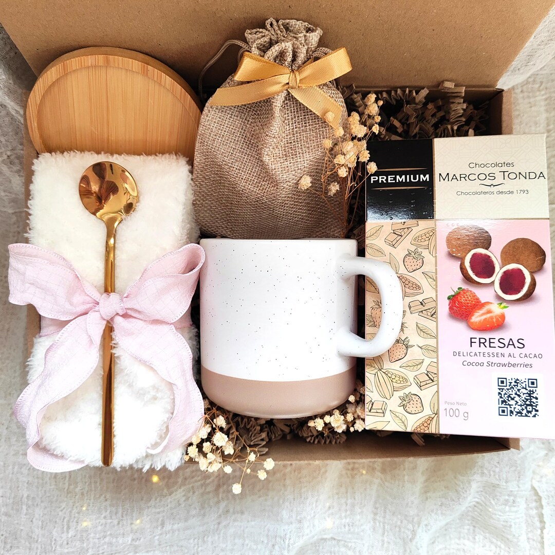 Self Care Box With Premium Artisanal Chocolate and Cute Mug for Best ...