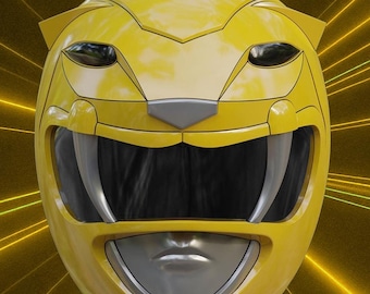 Helmet Yellow Ranger Mmpr / Power Ranger /sentai - Etsy